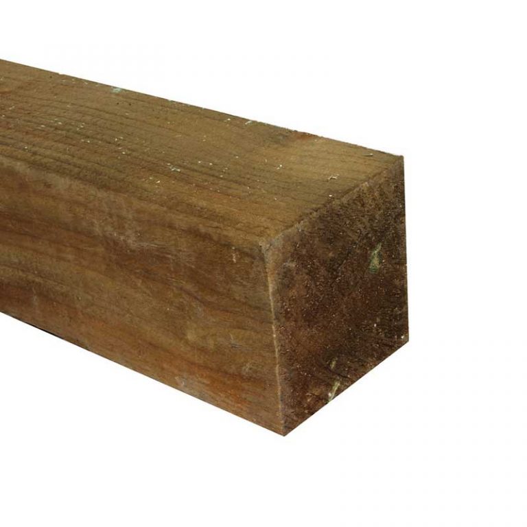 4in Wooden Post (100x100) - Crawley Fencing Supplies